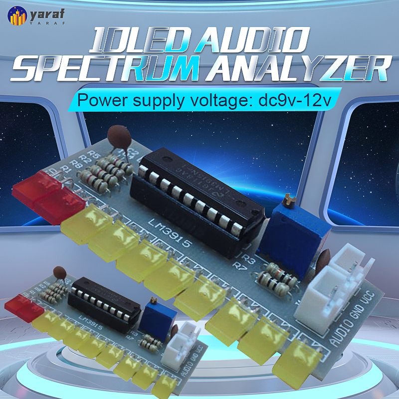 【Ready Stock&COD】2X LM3915 Audio Level Indicator Diy Kit 10 Led Sound ...