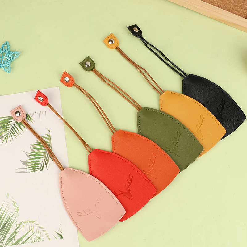 1Pc Christmas Elk Key Box Cute Pull Out Key Wallets PU Leather Key Case Pull Type Pocket Key ...