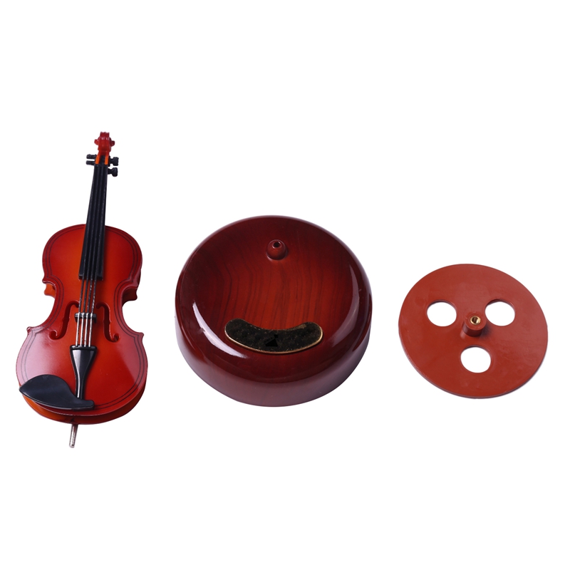 Violin Music Box, Rotating Musical Base, Classical Music Box Instrument ...