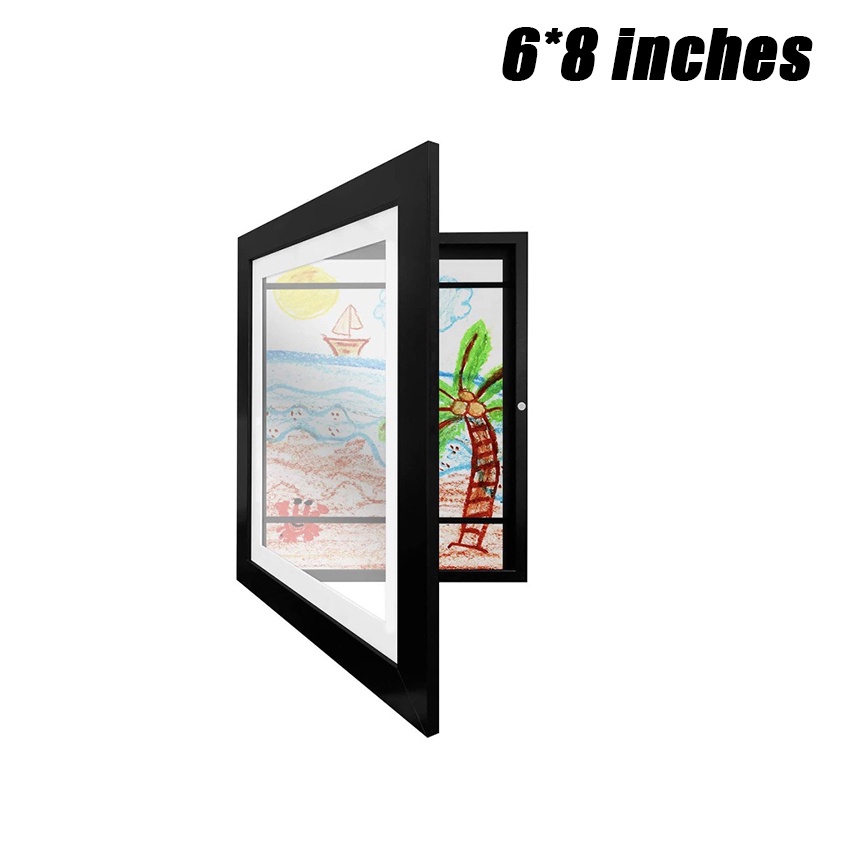 Bingkai Pigura Foto A4 / 8 Inch Buka Depan Kids Art Frame Pigura Frame ...