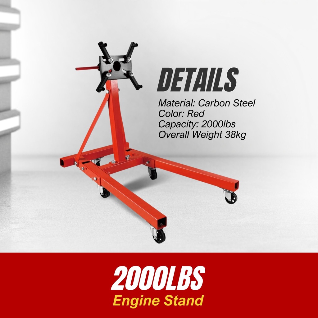 Heavy Duty Foldable Engine Crane Lifter Engine Stand 1250lbs / 2000lbs ...