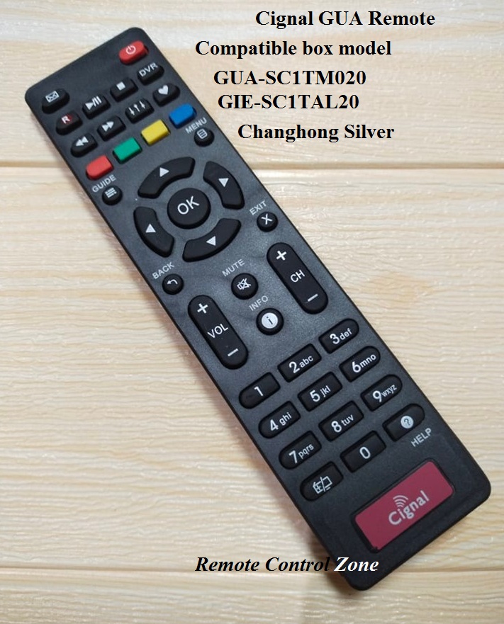 Cignal GUA, GIE Changhong Silver Remote Control | Lazada PH