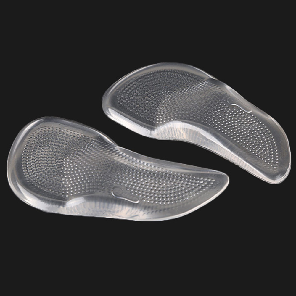 【EleganceWorld】1Pair Gel 3/4 Arch Support Orthotics Cushion Pad Flat ...
