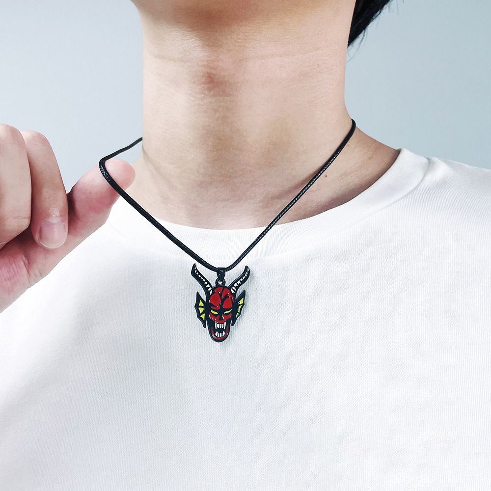 New Stranger Things Hellfire Club Pendant Necklace Demon Mask Gift ...