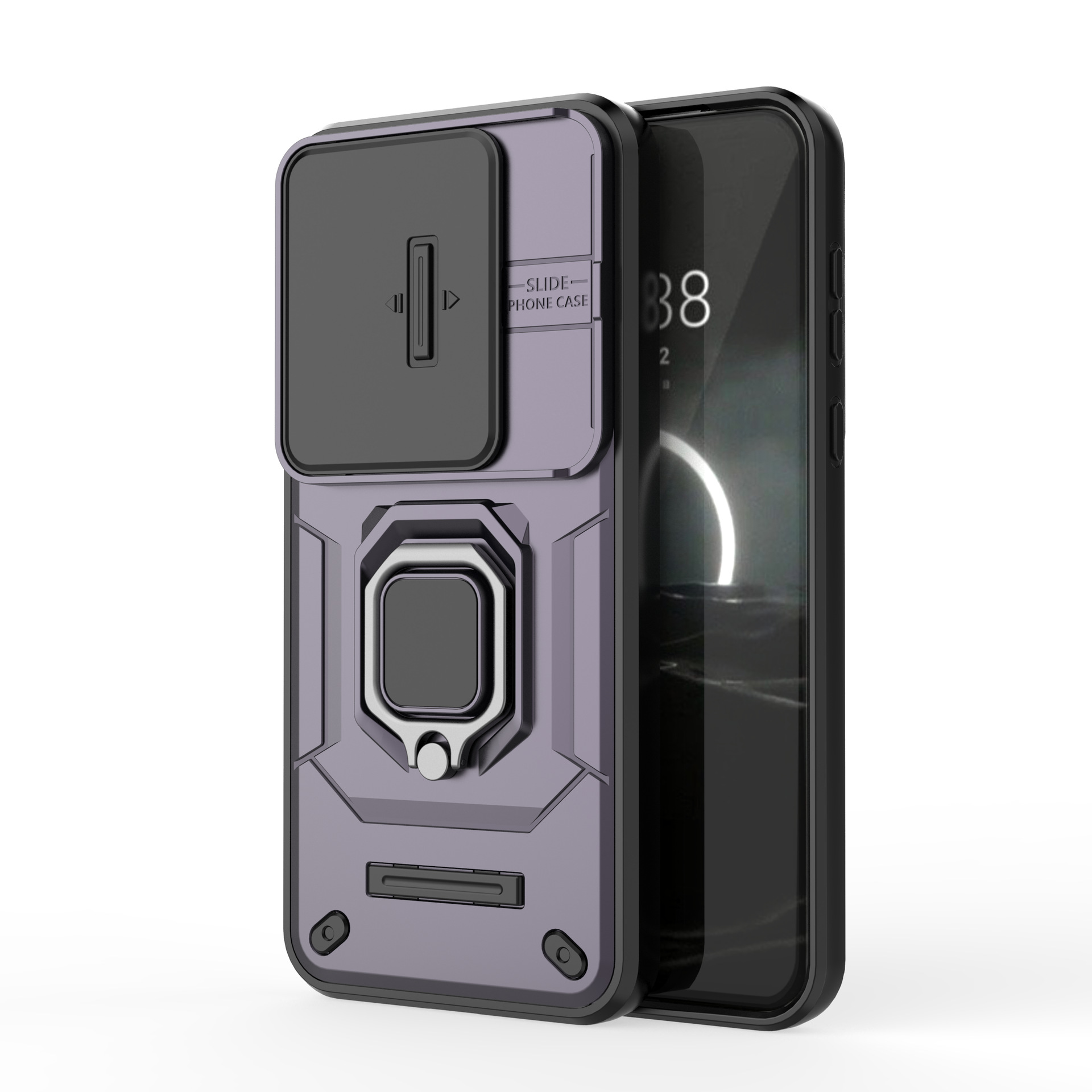 Huawei Nova 13 Pro Case with Slide Camera Cover，Rotated Ring Kickstand ...