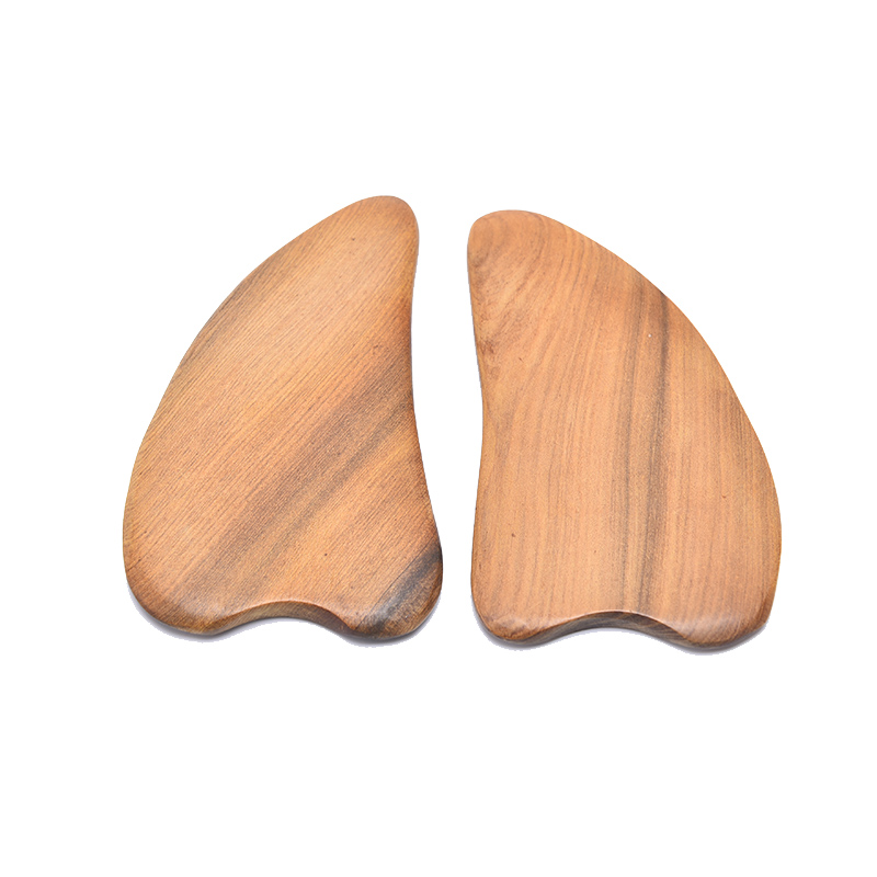 Natural wood Gua sha Stone Face Massager Scrapers Tools For Face Neck ...