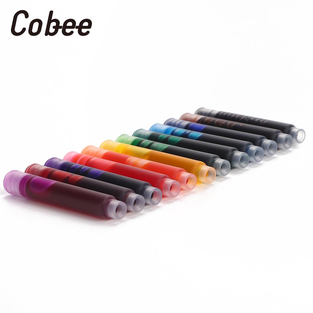 【Clay & Cloud】12PCS/Set Colourful Ink Sac Fountain Pen Ink Cartridges ...