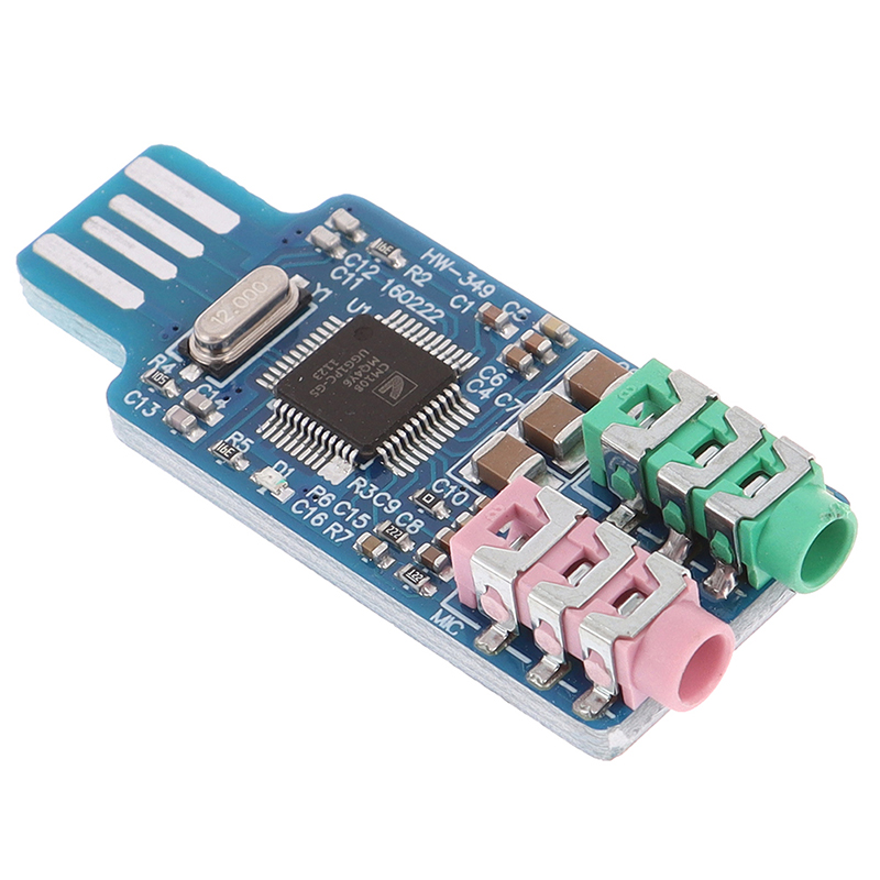 CM108 USB Drive Free USB Sound Card Laptop Computer External Sound Card ...