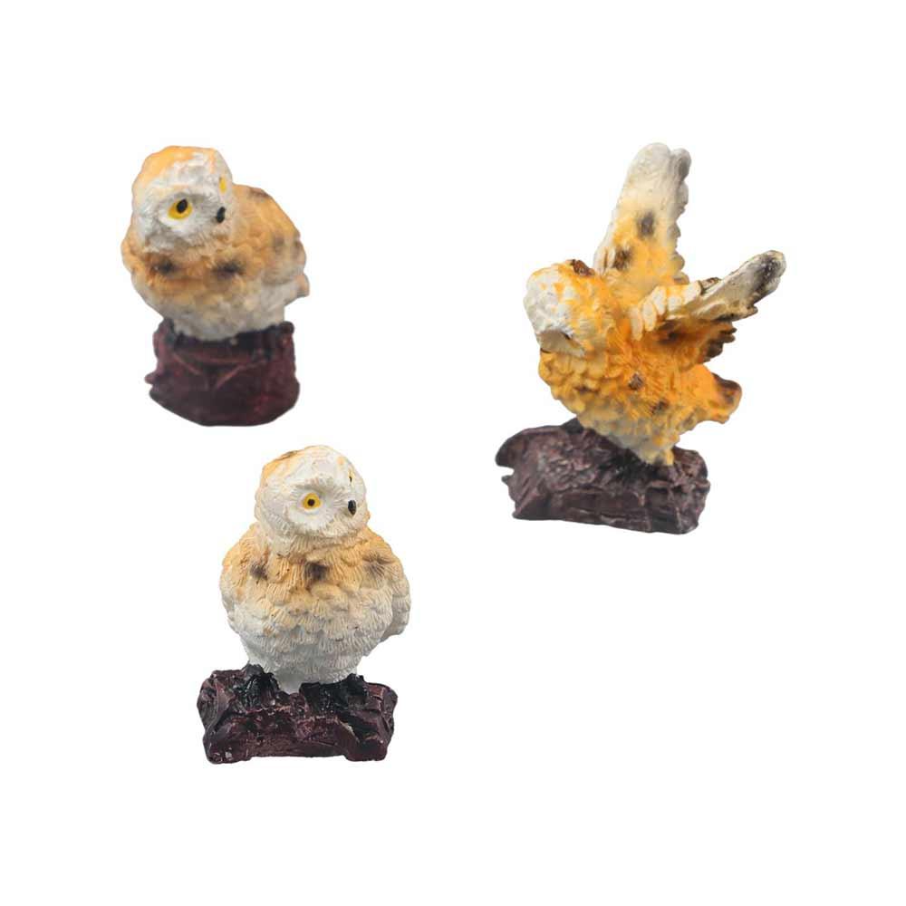 Multipurpose Owl Owl Figurine Weatherproof Simulation Miniatures ...