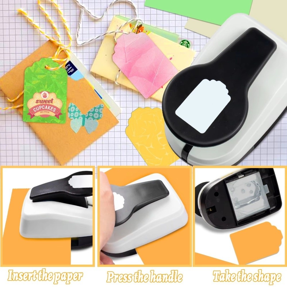 Student Square Punch Paper Hole Puncher Extra Large Any Size Tag Maker ...