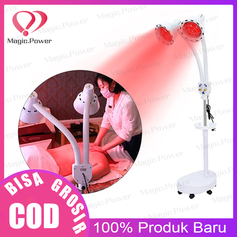 Lampu fisioterapi inframerah kepala ganda Alat fisioterapi lampu terapi ...