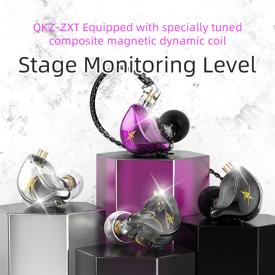 【ExpatGoods】Qkz Zxt Edx Pro Monitor In-Ear Dynamic Hifi Bass Earbuds ...