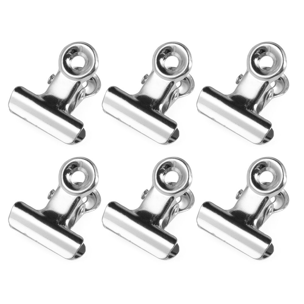 【SkinHorizon】6PCS Metal File Clamps Sealing Bag Clips Stainless Steel ...