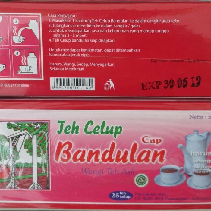 TEH CELUP Cap BANDULAN - 25 Bag - 50 Gram | Lazada Indonesia