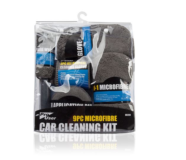 FREE Storage Bag 🧼 9pcs Car Wash Cleaning Kit Microfiber Soft Sponge ...