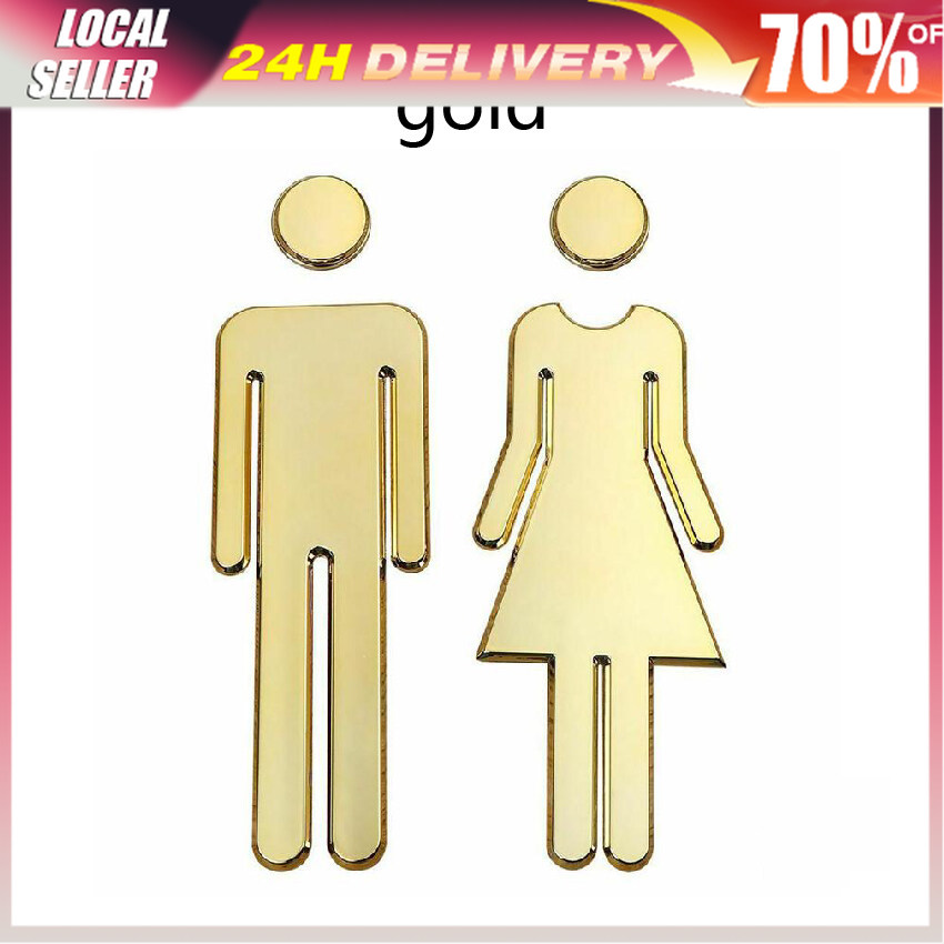 Restroom Bathroom Signage Toilet Sign Sticker Acrylic signboard Woman ...