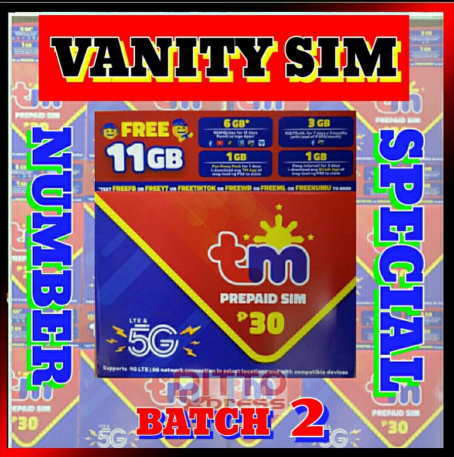 TM Sim Card 5G VANITY SPECIAL NUMBER (Batch 2) Brand New & Sealed ...