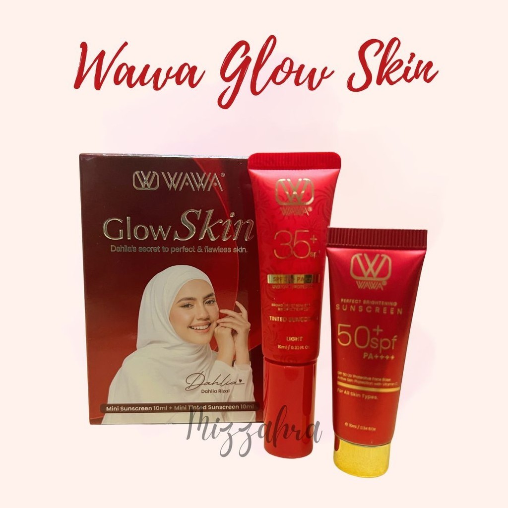 Wawa Glow Skin Set Sunscreen SPF 50 PA++++ | Lazada