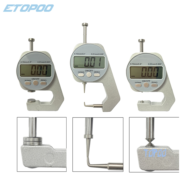 【Fast-selling】 Digital thickness of paper cloth thin metal micrometer 0 ...