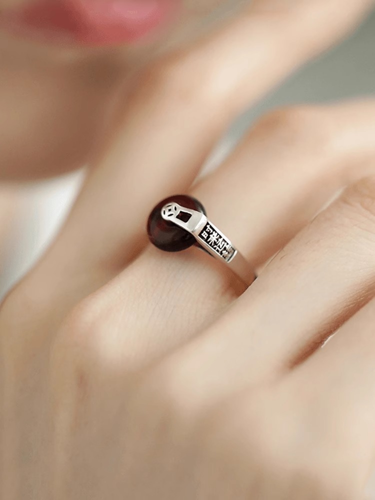 【Factory prices】Copper Money Ping An Buckle Partial Wealth Ring Women's ...