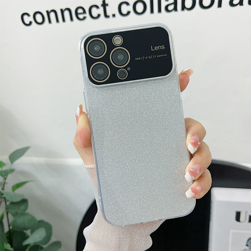 Ốp mạ kim tuyến cửa sổ lớn Zeallion cho [Apple iPhone 14 13 12 11 Pro Max 7 8 Plus X XR XS Max ...