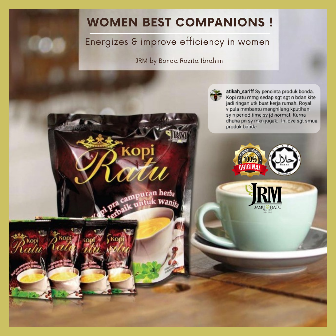 Kopi Ratu JRM by Bonda Rozita Ibrahim - SUGAR FREE -(15sachet/pack ...