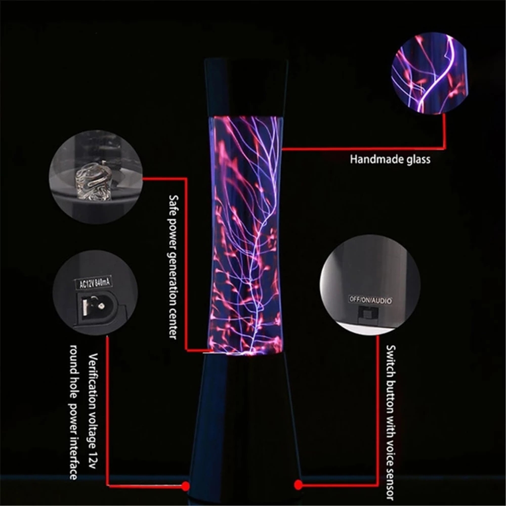 ความแปลกใหม่ Magic Plasma Ball Touch Sensor โคมไฟ LED Night Light Home ...