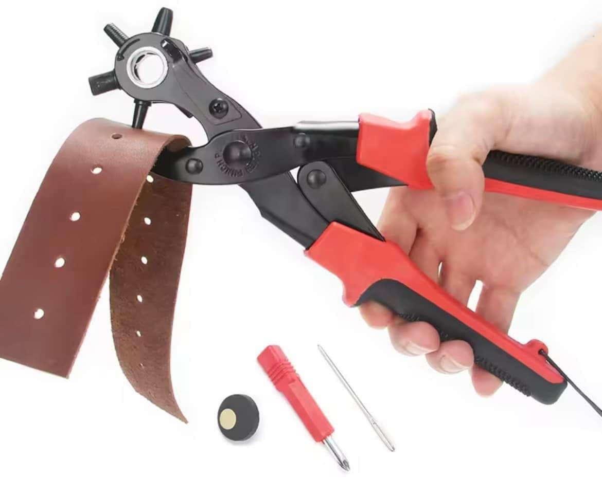 Heavy Duty Upgraded Design Professional 6 Size Holes Leather Belt ...