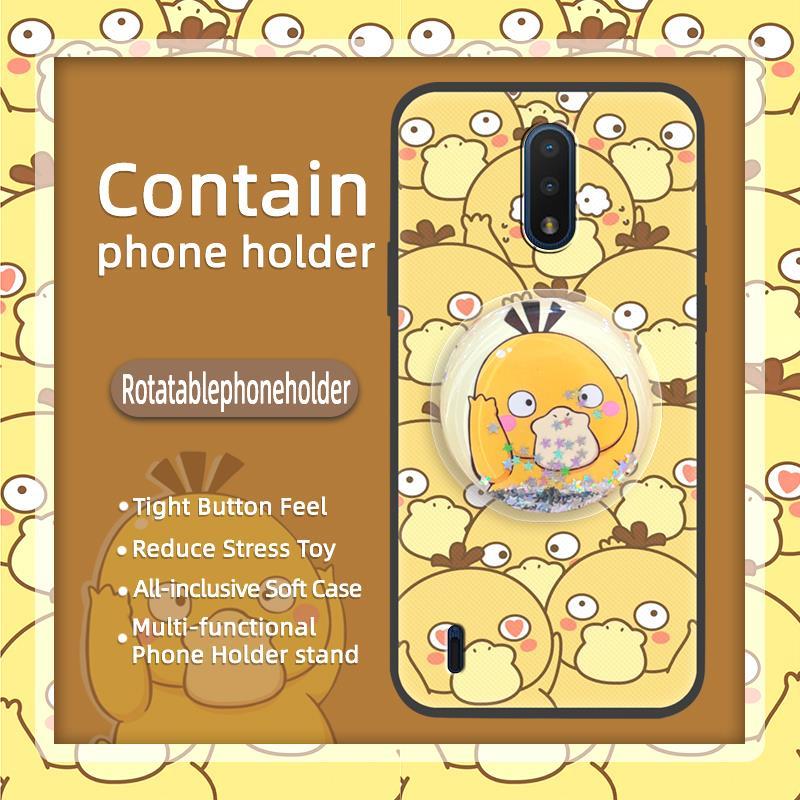 Back Cover Kickstand Phone Case For Nokia C2 Tava Glitter Waterproof ...