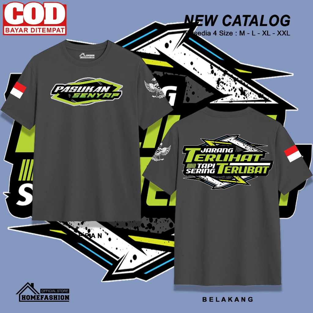 kaos pria pasukan senyap jarang terlihat tapi sering terlibat bahan katun | kaos terbaru pasukan ...