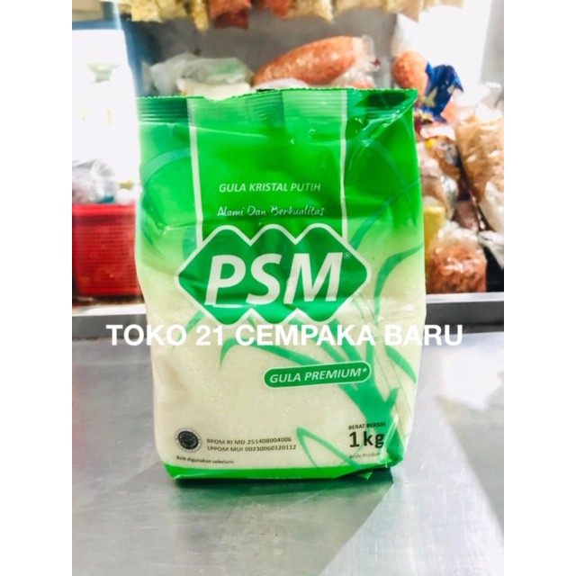 PSM Gula Premium Hijau 1 KG | PSM Gula Pasir Putih Kristal Kiloan 1KG ...