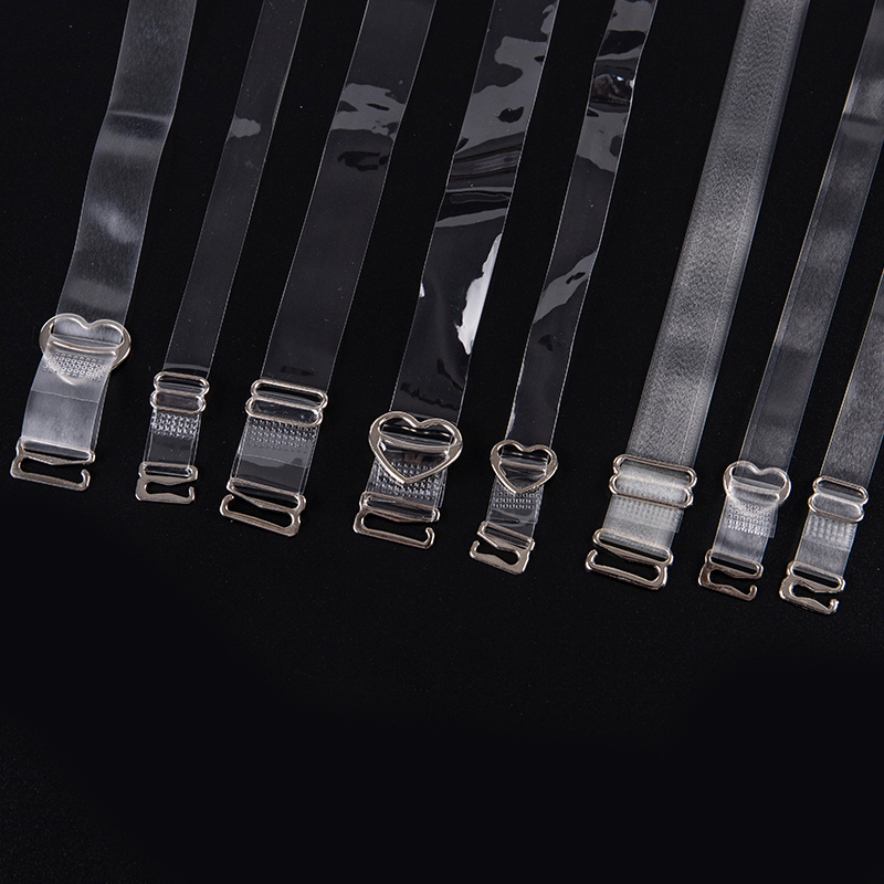 1Pair High Elastic Fashion Stripe Transparent Bra Underwear Strap ...