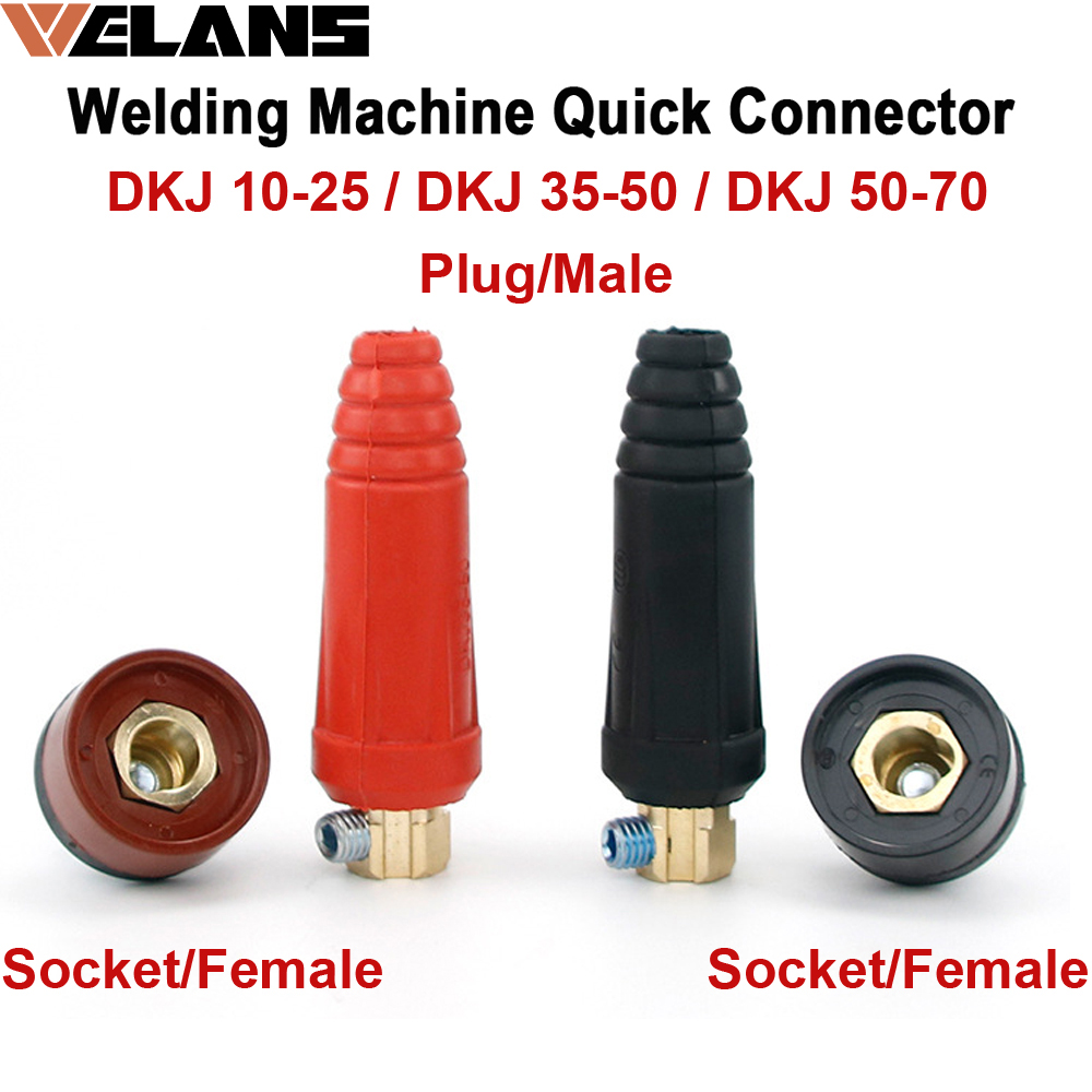 Welans 1Set/2 Pcs Welding Connector Accessory Cable Panel Connector ...