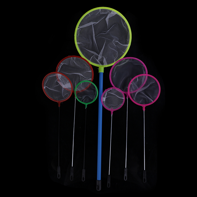 Mini Aquarium Fish Catch Net Handle Tool Fishing Tank Round Fish ...