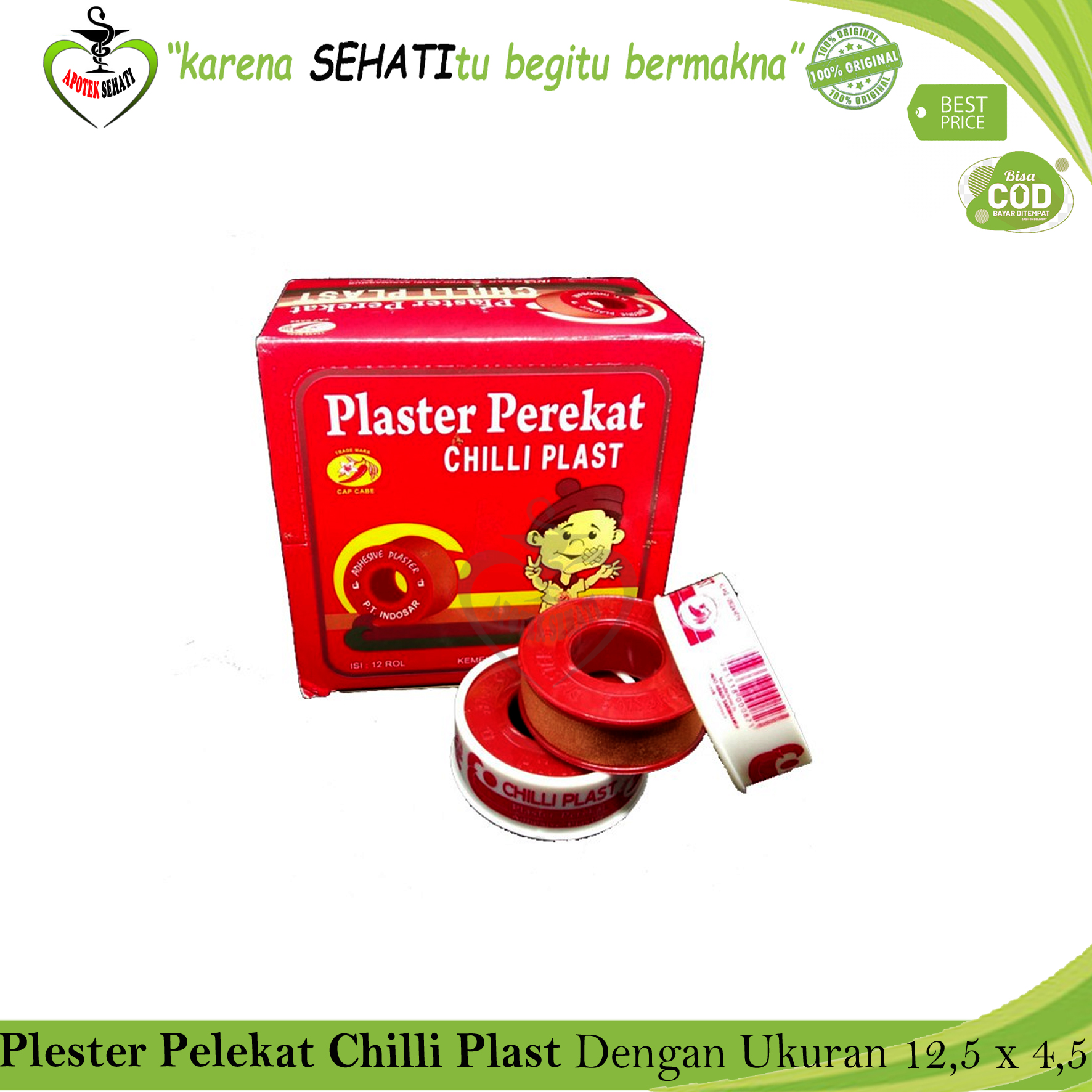 Plester Chili Plast Perekat Rol Chilliplast Plester Kain Coklat ...