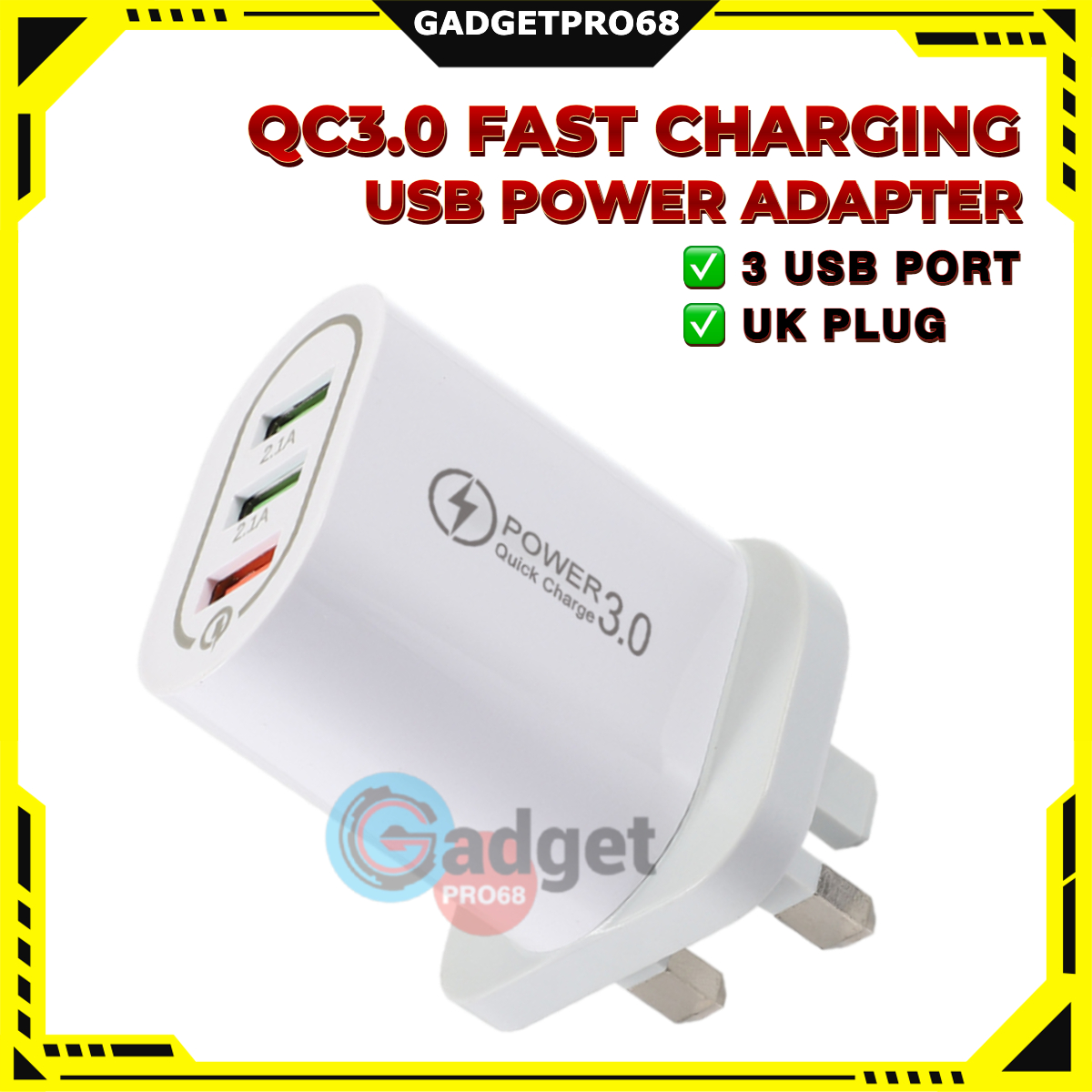 65W Super Fast USB Charger Dual Port Type C Charger Wall Plug Chargers ...