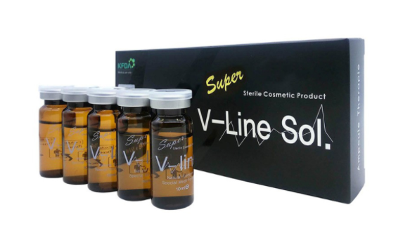 SUPER VLINE SOL meso inj From korea 10ml x 5vials slimming dissolving ...