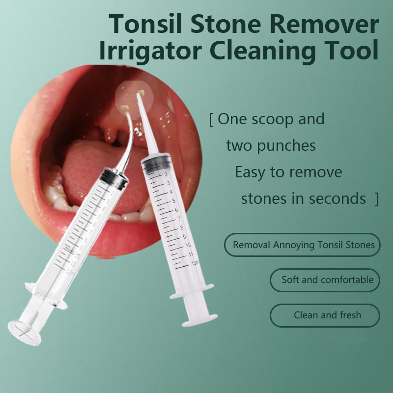 Tonsil Socket Irrigator Dental Irrigation Syringe With Curved Tip 12ml ...
