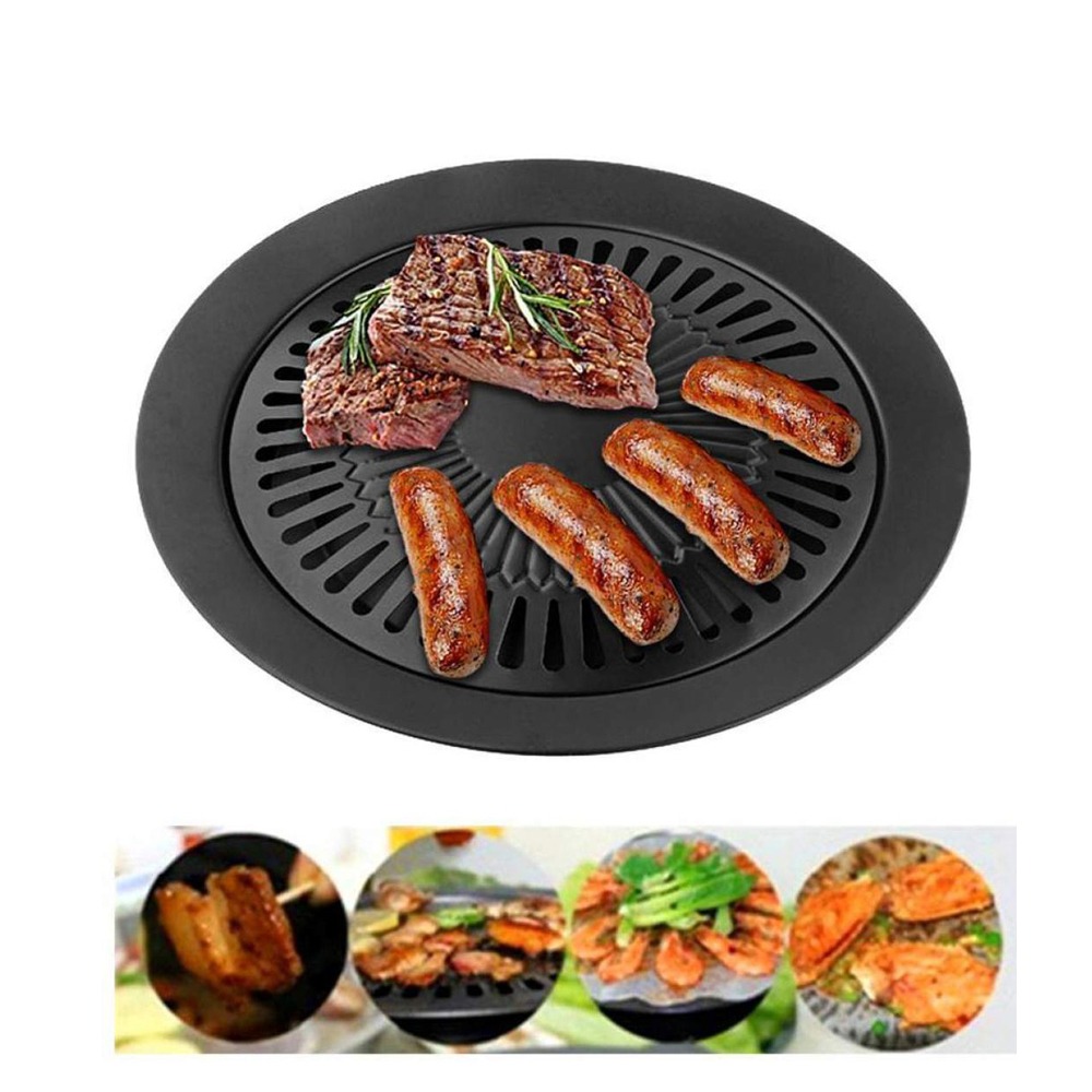 Alat Memanggang Ultra Grill Maxim Piring Pemanggang BBQ GRILL PAN Bulat ...