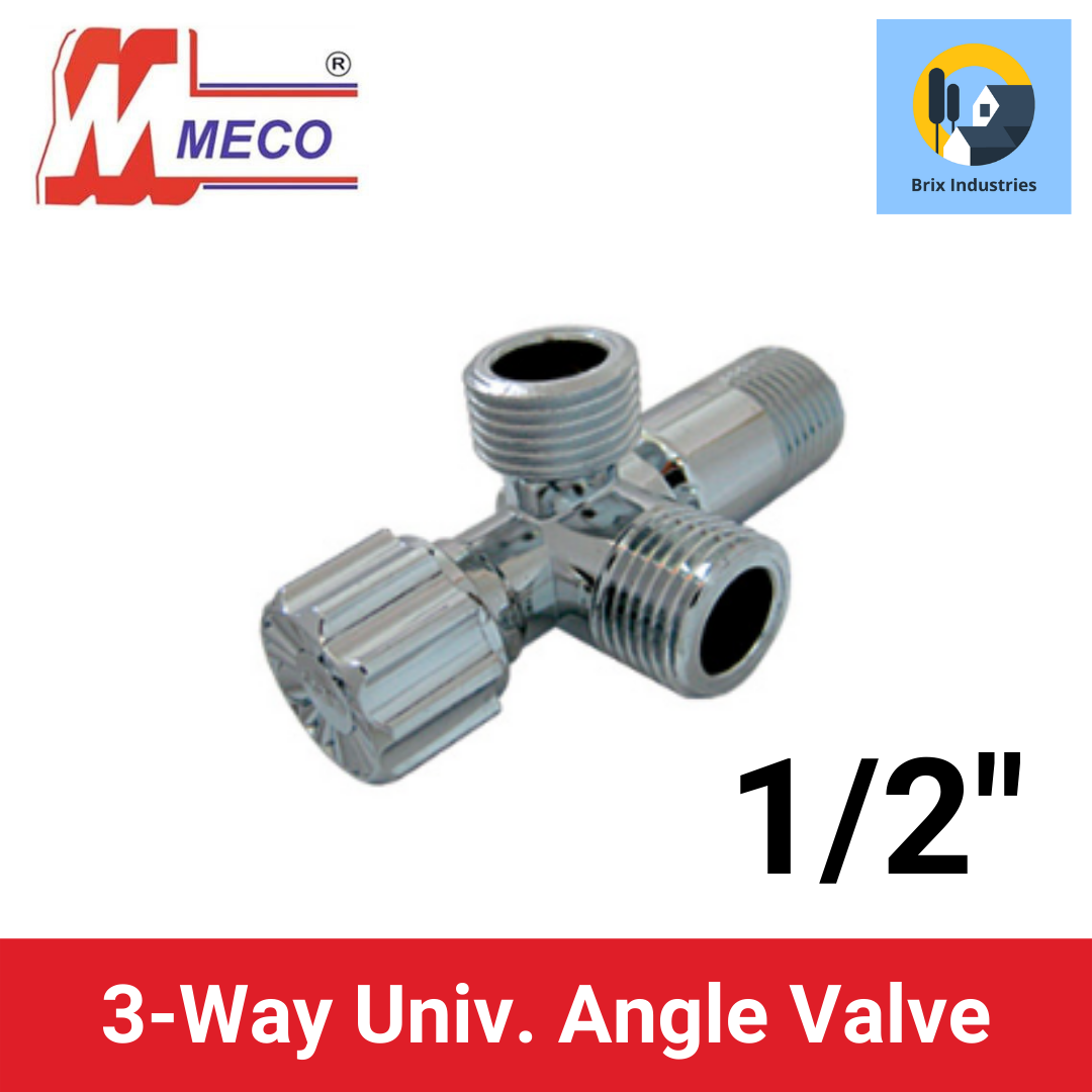 Meco 3-Way Universal Angle Valve 1/4" and 1/2" Brix Industries Manila ...