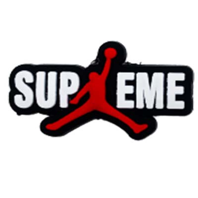 supreme red personality Design Jibbitz Crocs Pins for shoes bags ...