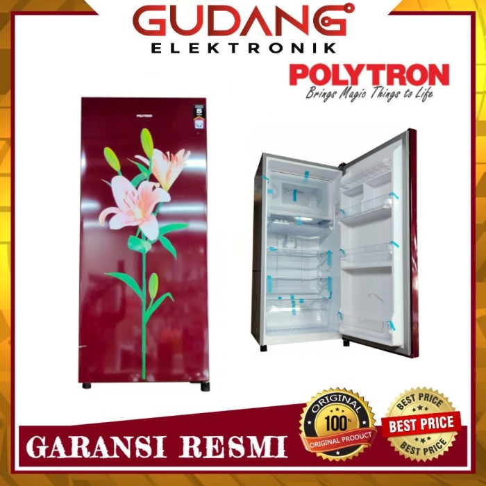 LEMARI ES 1 PINTU POLYTRON PRB 157R KULKAS POLYTRON PRB-157B | Lazada ...