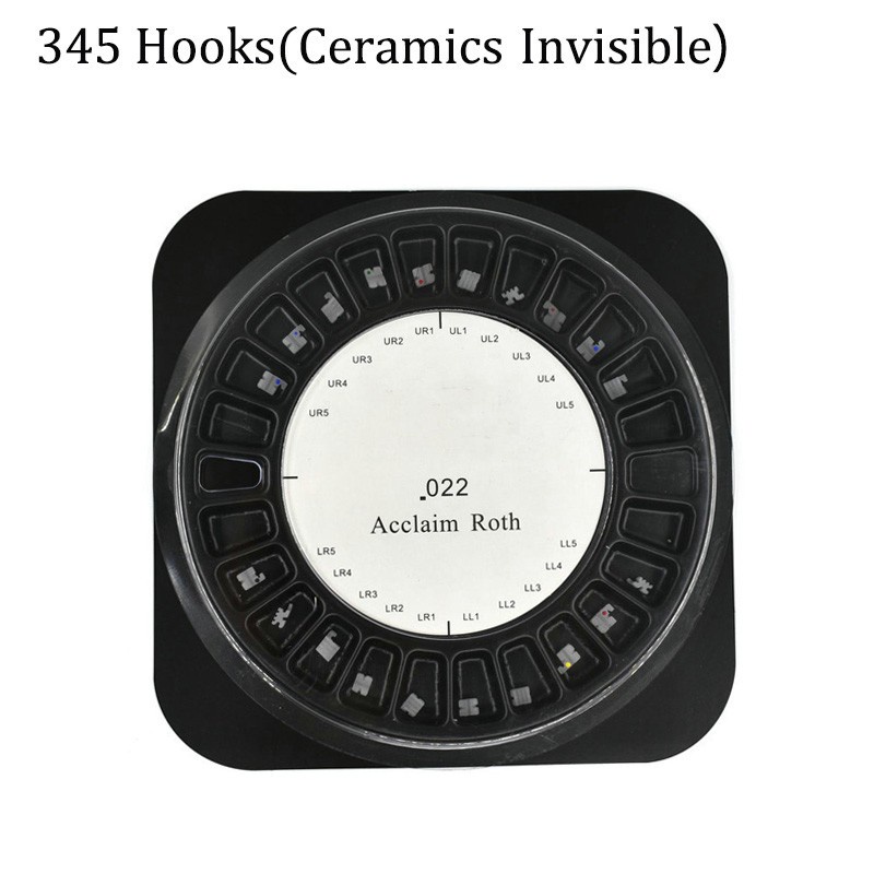 20 Pcs Dental Orthodontic Metal Brackets Braces 022" Slot Standard ...