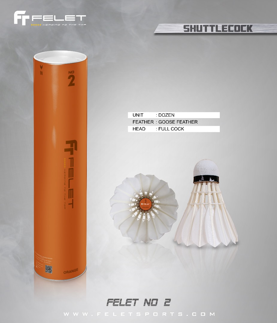 FELET SHUTTLE No.1-Red & No.2-Orange 100% Original by Felet | Lazada