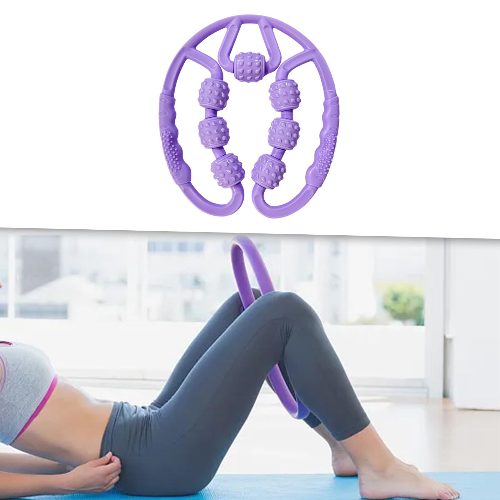 Miracle Shining Leg Massager Roller 7 Wheels Handheld Massage Tool for ...