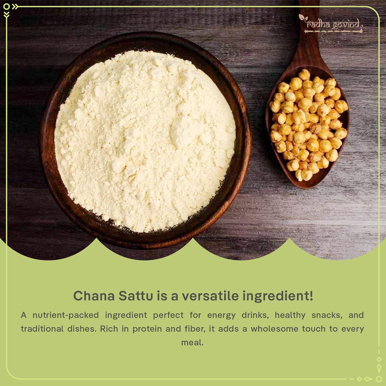Organic Chana Sattu Powder | Fiber-Rich Sattu 1Kg | Daraz.pk