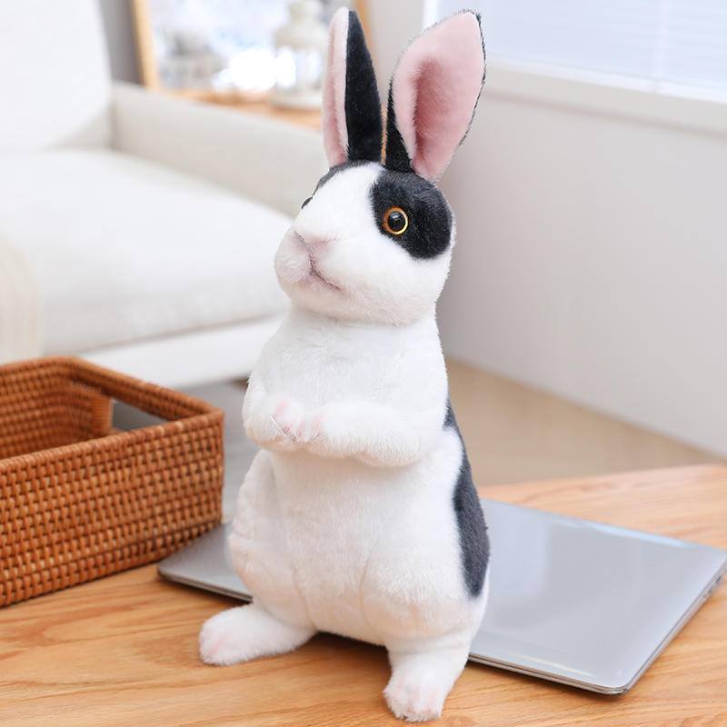 【Trick or Treat Alliance Mall】20cm Simulation Cute Rabbit Fur Realistic ...