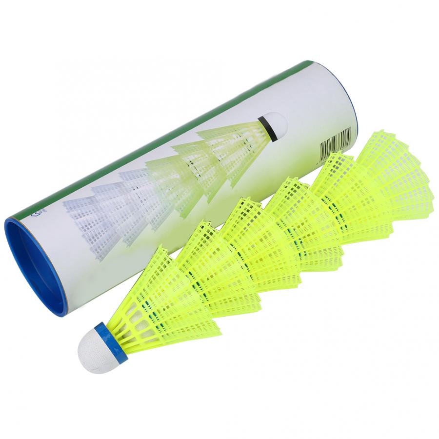【EleganceWorld】Shuttlecock 6Pcs/Set Professional Nylon Badminton Ball ...