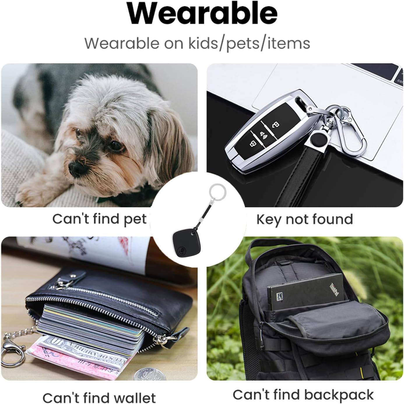 Mini Tracking Device GPS Works with Find My APP Anti Lose Reminder ...
