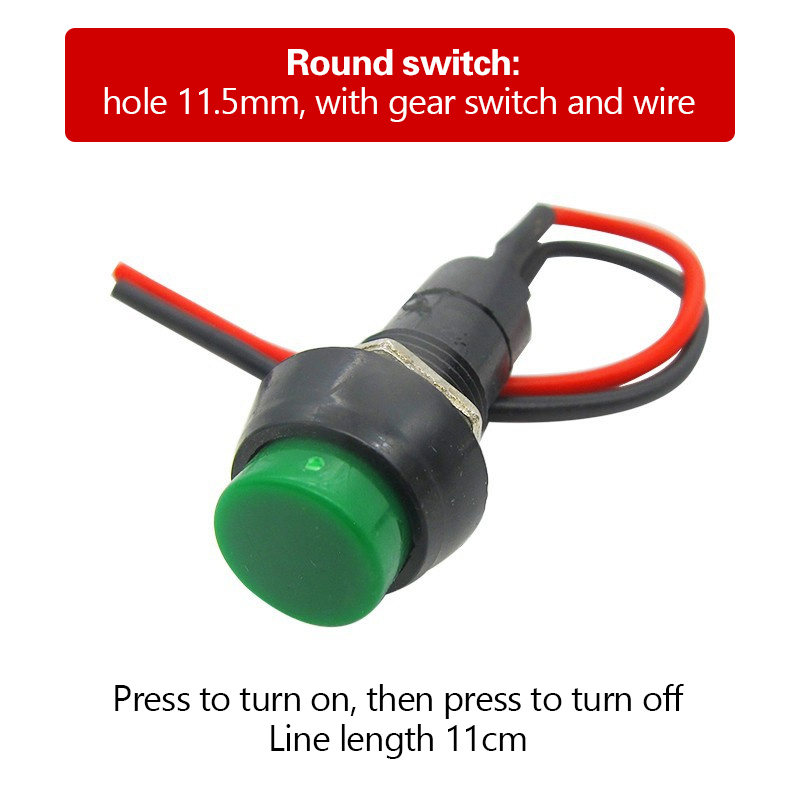 Modified Switch Button Mini Switch Electric Car Wiring Lights Horn ...